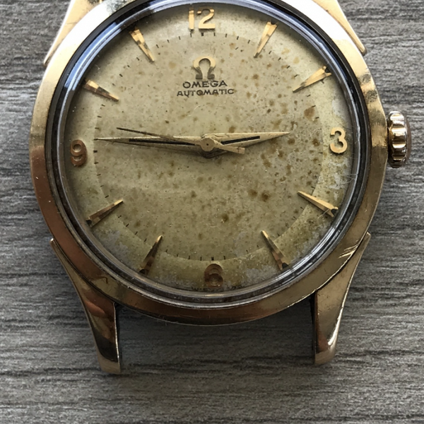 SOLD Omega 2635-7 bumper gold plated | WatchCharts Marketplace