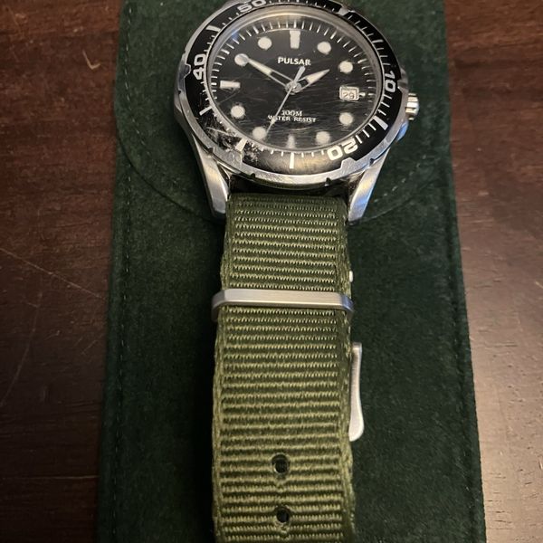 Mens Seiko Pulsar Quartz Dive Watch Hodinkee Strap | WatchCharts ...