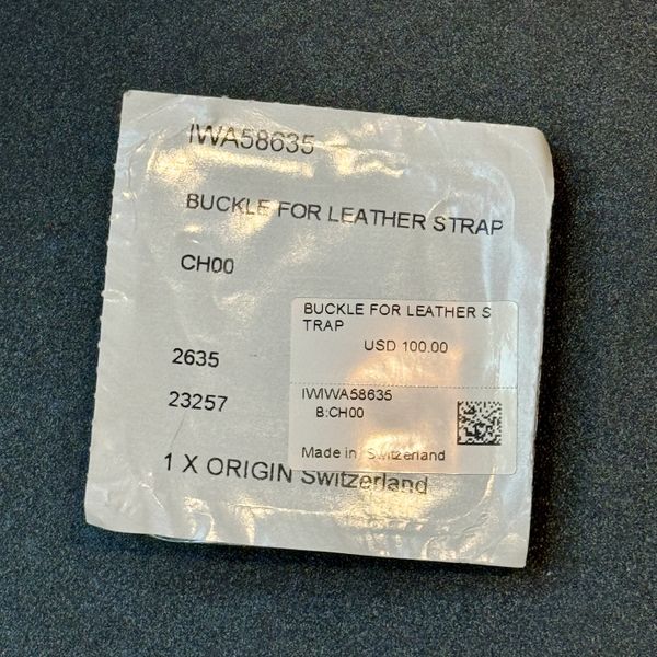 [WTS] IWC Schaffhausen Stainless Steel Pin Buckle 18mm | New ...