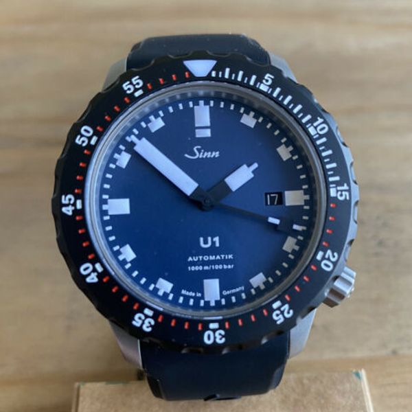 Sinn U1 B Watch w/ Rare Black Bezel - MINT | WatchCharts