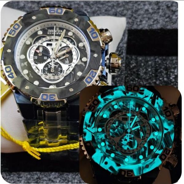Invicta - Reserve - Carbon Hawk - Carbon Fiber Swiss MASTER CALENDAR ...