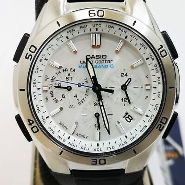 CASIO WAVE CEPTOR WVQ-M410-7AJF White Tough Solar Men's Watch New in ...