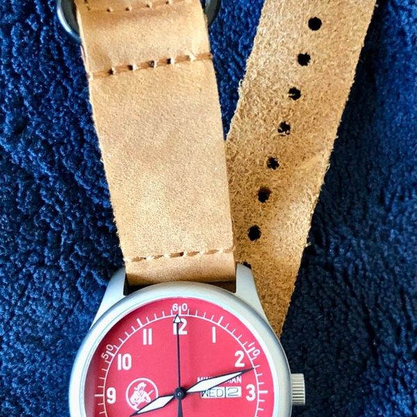 FS: Minuteman Red Dial Field Watch Asking $109 | WatchCharts