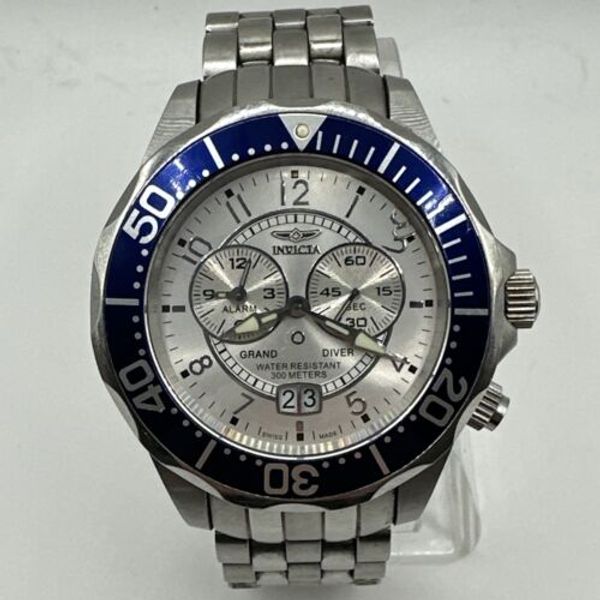 Invicta Grand Diver Model #Â 3441- Men's Quartz Chronograph Alarm Watch ...