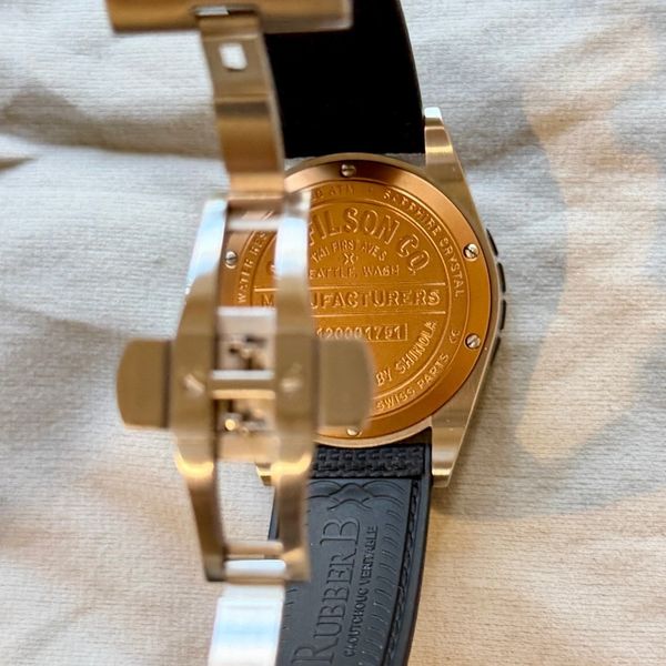 Filson Dutch Harbor Black Dial Watch, built by Shinola | WatchCharts ...