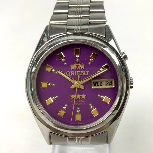 [Used] ORIENT Orient Watch Men's Silver x Purple Silver x Purple Second ...