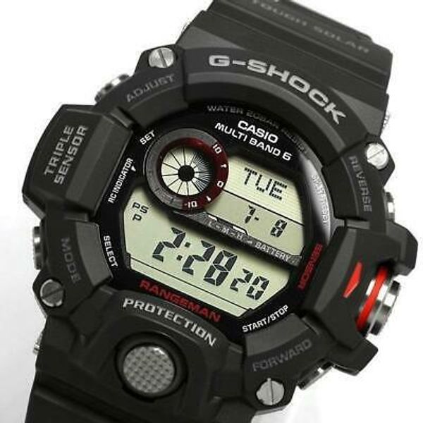CASIO G-SHOCK RANGEMAN, GW9400-1 GW-9400-1, ATOMIC, MULTI BAND 6, SOLAR, BLACK | WatchCharts