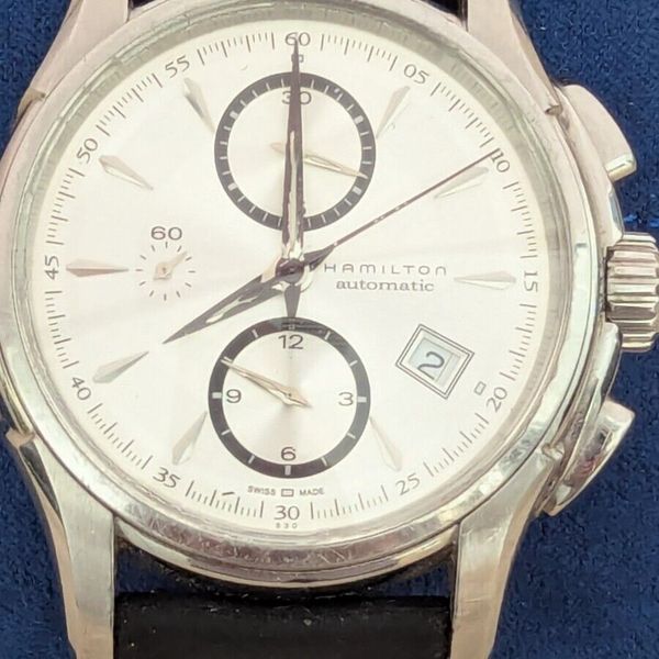 Hamilton Jazzmaster Automatic Chrono Crystal Back Auto Winding Model ...