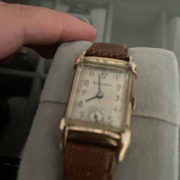 Vintage Bulova Men's Tank Watch Working | WatchCharts Marketplace