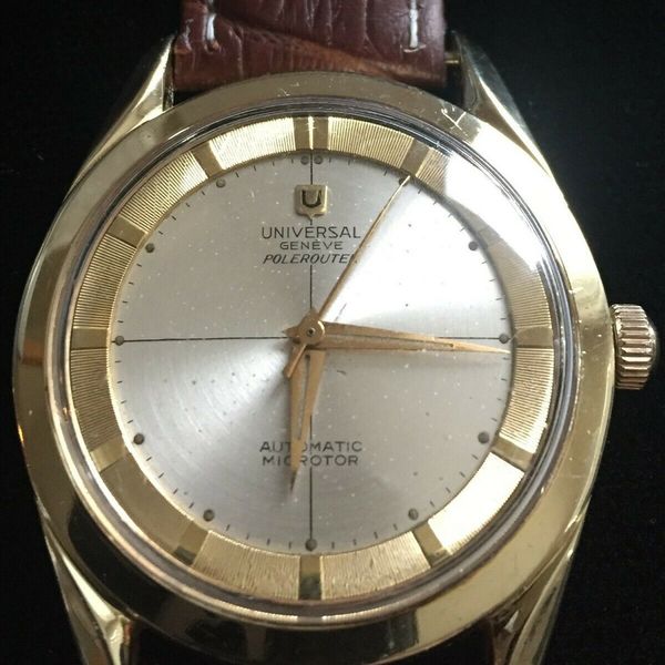 Universal Geneve Polerouter Automatic Microtor Watch Cal 215 ...