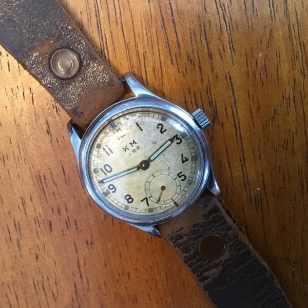 vintage ww2 german navy KM KRIEGSMARINE ALPINA 592 military issue watch ...