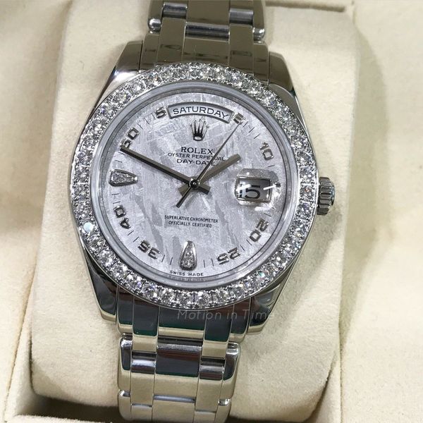 Rolex Masterpiece Day-Date Platinum 39mm Special Edition Metiorite Dial ...