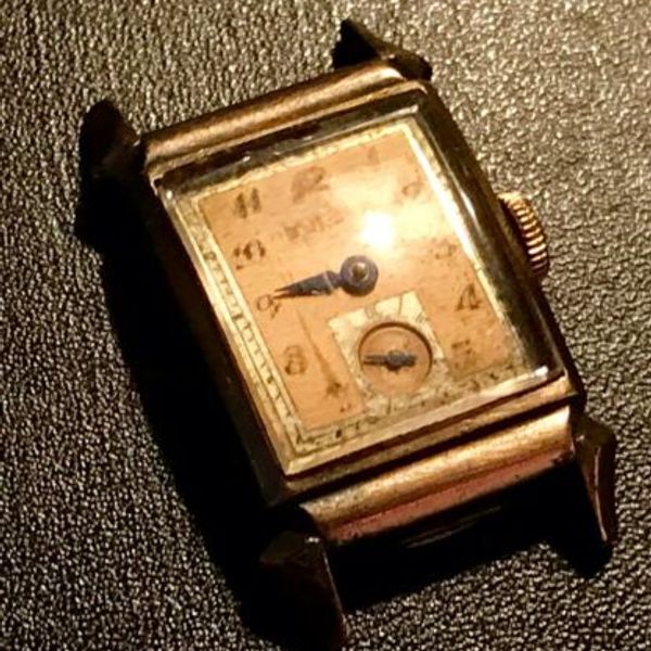 Vintage Swiss Men's Bulova Watch . Copper Dial, Rose Gold Case, Needs ...
