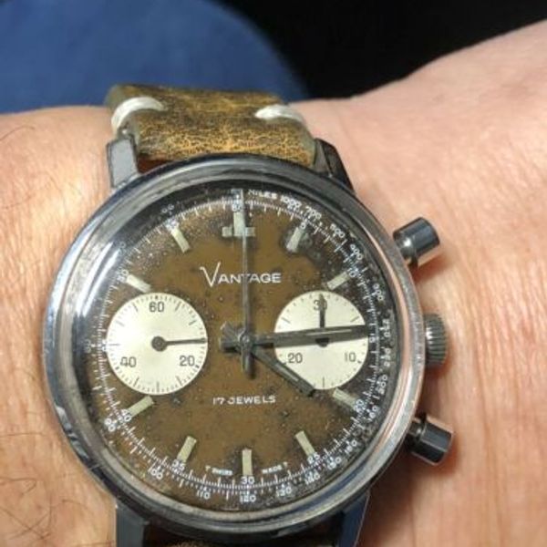 Vantage Hamilton Chronograph Watch w/ Box and Original Instructions ...