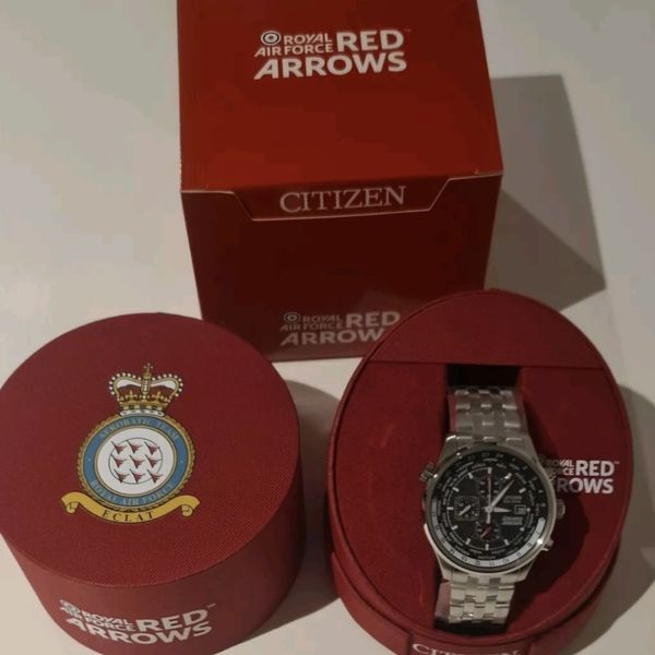 Brand New Royal Air Force Red Arrows Citizen Eco Drive Mens Chronograph ...
