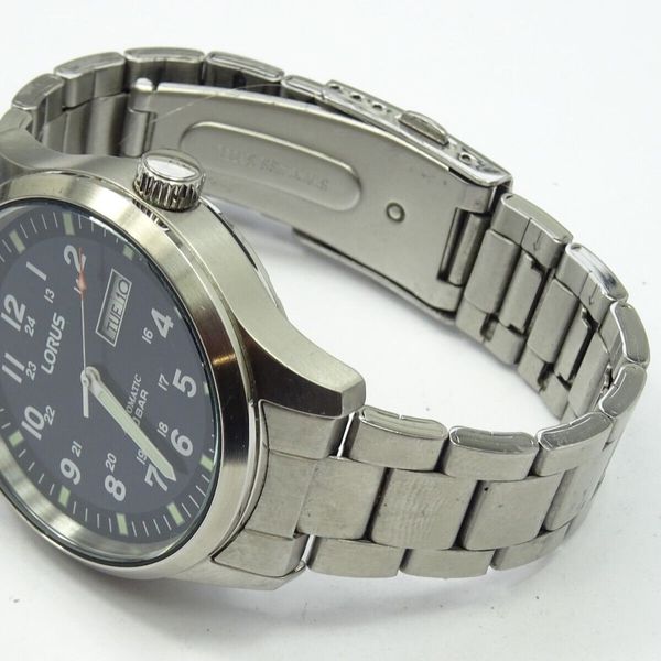 LORUS by SEIKO Men's Blue Dial Military Style Automatic Wristwatch ...