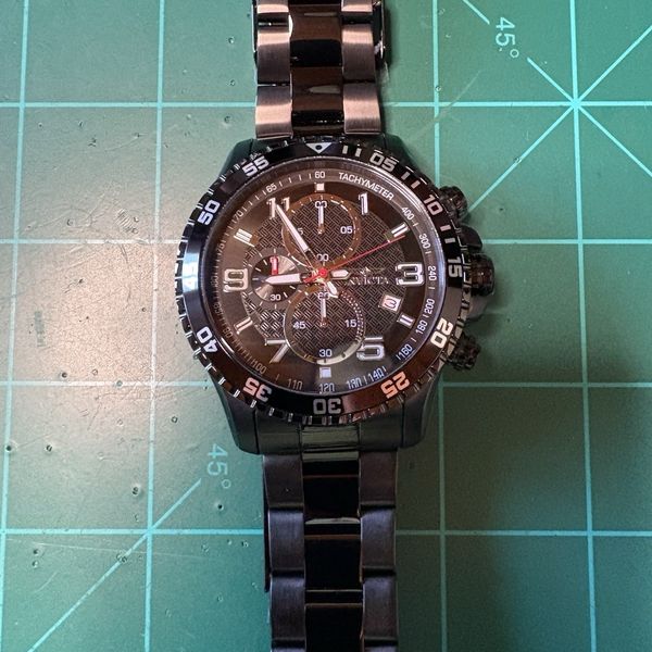 NEW Invicta Men's 45mm Specialty PILOT Chronograph COMBAT TRIPLE BLACK ...