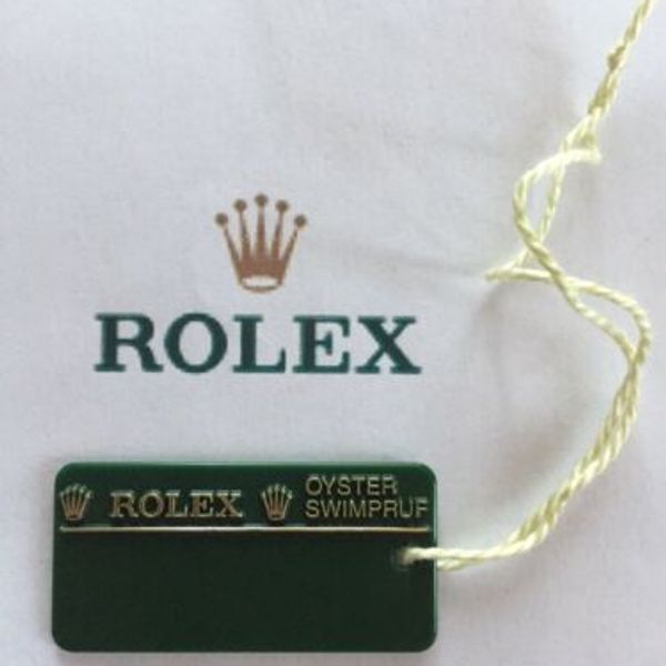 Rolex OYSTER SWIMPRUF Green Tag-label for all Models from 2000 to 2010 ...