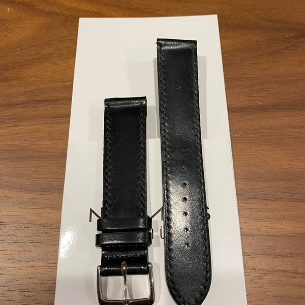 [WTS] New/Unworn Nomos 19mm Horween Shell Cordovan Strap: Black Quick ...