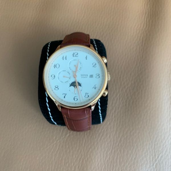 Titus moon phase automatic watch | WatchCharts Marketplace