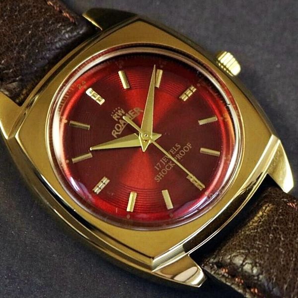 VINTAGE ROAMER SWISS MADE MENS WATCH MECHANICAL HAND WINDING OVERHAULED ...