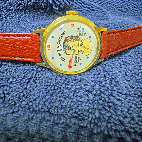 Vintage NIXON "I'm Not A Crook" Animated Shifty Eyes w/ 1972 R,N.C ...