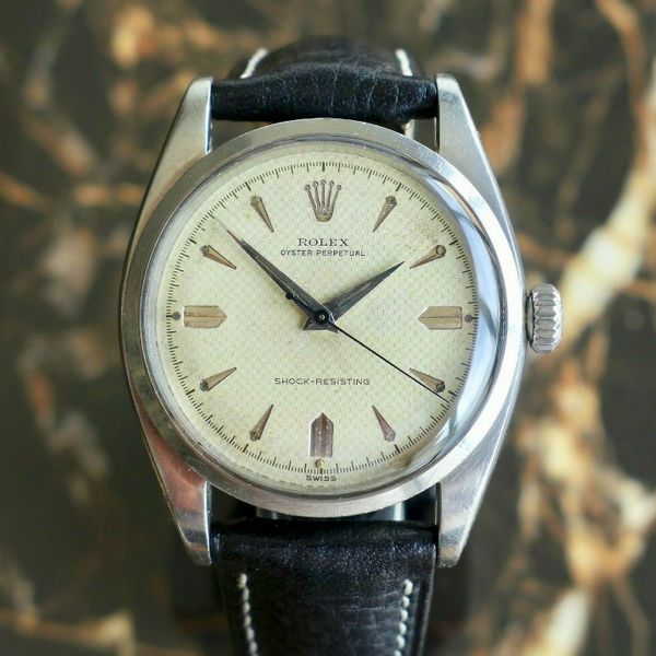 A VERY RARE VINTAGE 1954 ROLEX "PRE-EXPLORER" OYSTER PERPETUAL ...