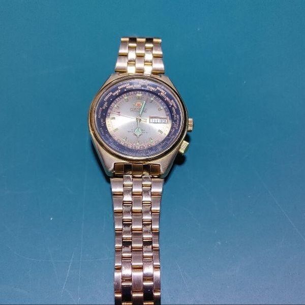 Orient World Time 21 Jewels Automatic Watch 469EE6-71, used No1767 ...