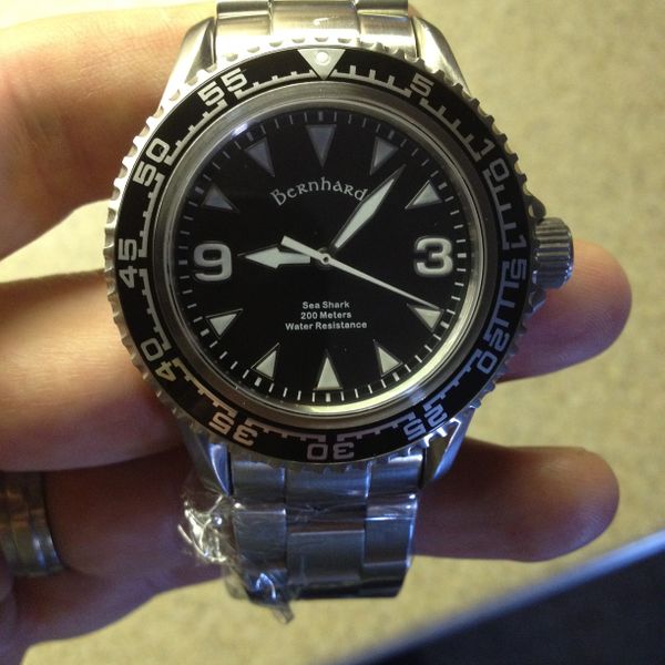 FS: Bernhardt Sea Shark 200M Black Dial(165.00 USD) | WatchCharts