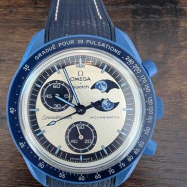 Swatch Moonswatch Super Blue Moon Watch. | WatchCharts Marketplace