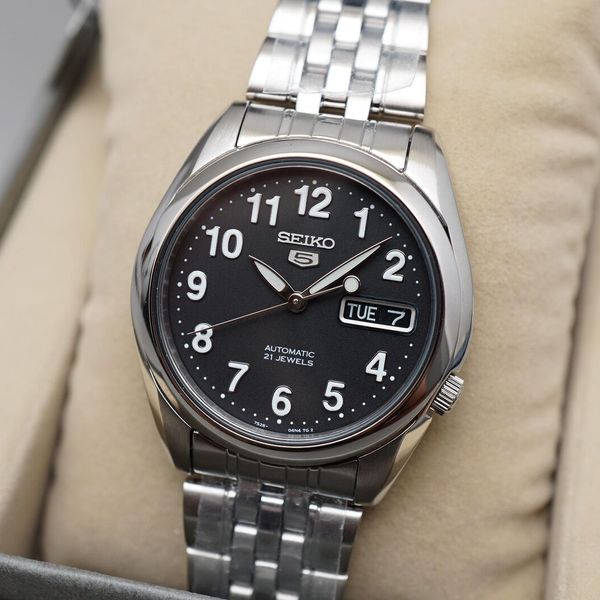 New Seiko 5 Sports SNK381K1 7S26 Black Numeric Dial Automatic Watch ...