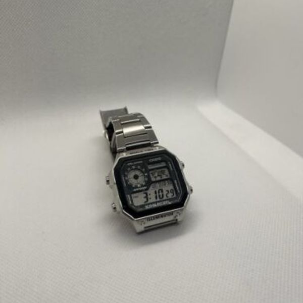 Casio AE1200WH Chronograph Watch World Time Silver Color | WatchCharts ...