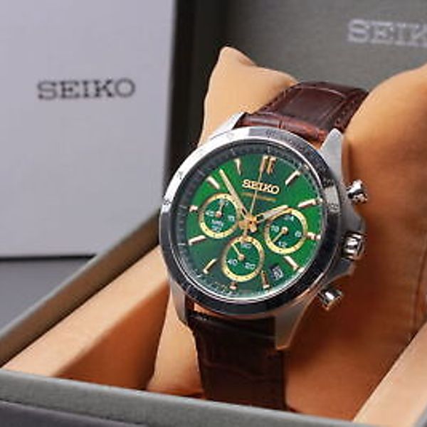 [Near MINT w/ Case & Box] Seiko Chronograph 8T63-00D0 Quartz Men From ...