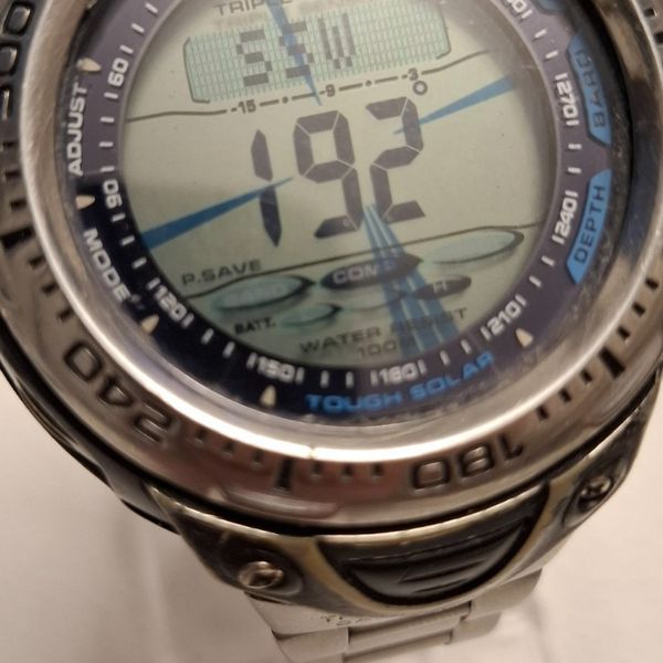 Casio Sea Pathfinder Watch SPF-70 Triple Sensor Solar alti baro not ...