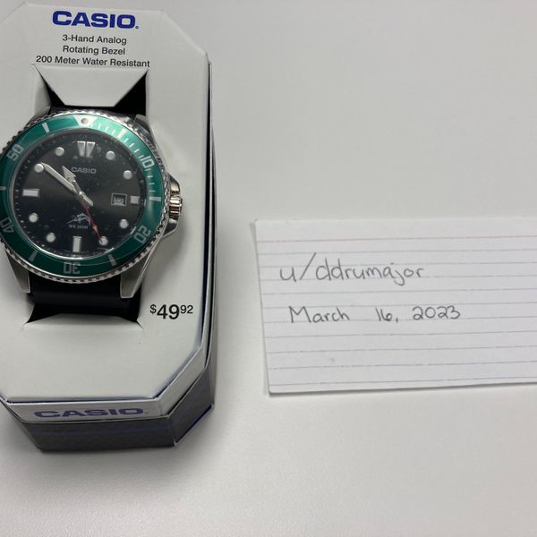 [WTS] Casio Duro Kermit MDV106B-13TN $35 | WatchCharts