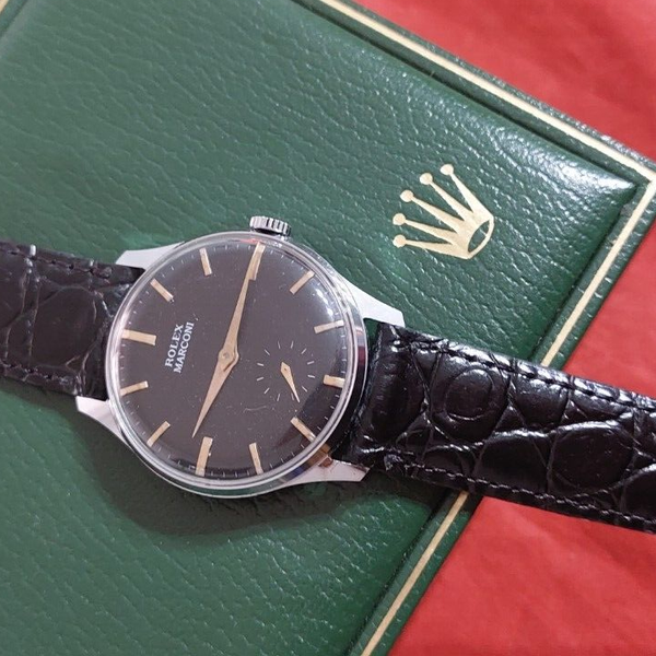 VINTAGE ROLEX MARCONI MANUAL DECADE 1940's | WatchCharts Marketplace
