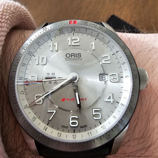 SOLD: Oris Artix Audi Sport GMT - MINT - Full Kit w/ OEM Bracelet and ...