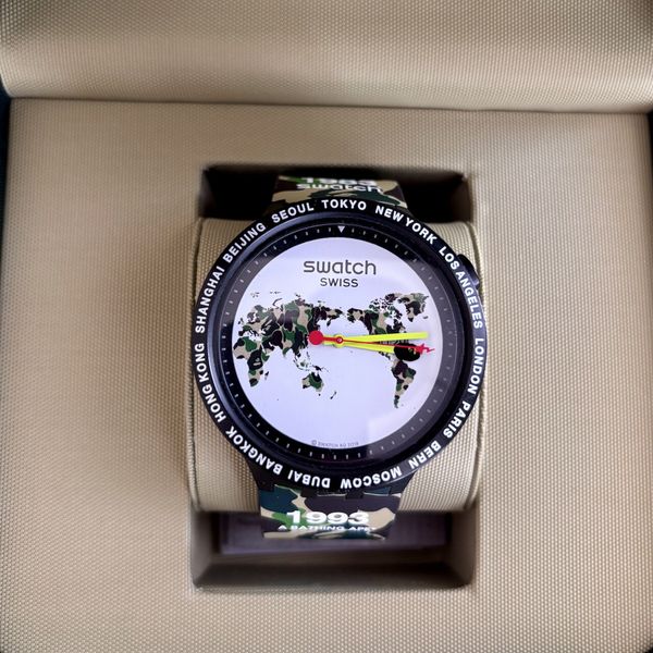 SWATCH x BAPE Global World Watch | WatchCharts Marketplace