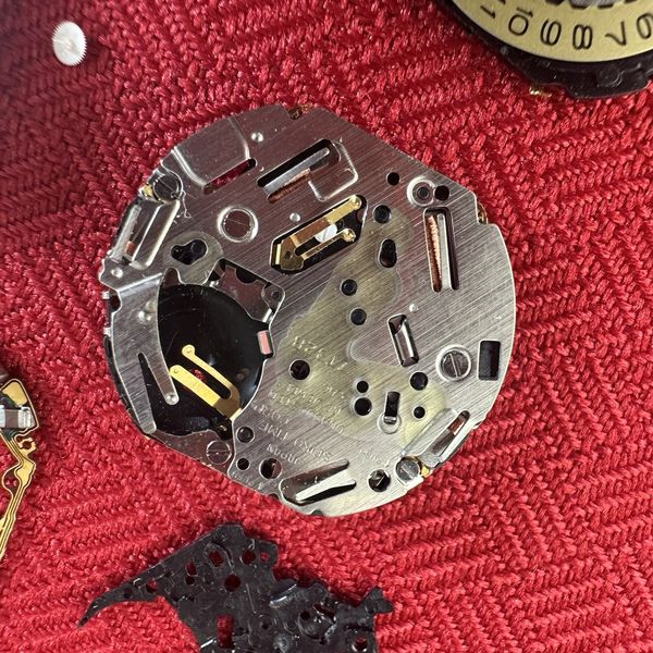 Seiko 7T32B Chronograph Watch Movements Parts Lot x3 Date Wheels Coils ...