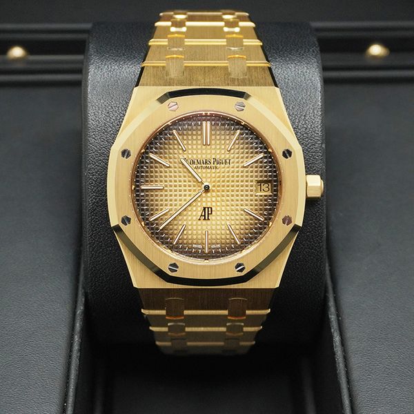 Audemars Piguet Royal Oak Jumbo Extra-Thin 39mm 16202BA Smoked Yellow ...