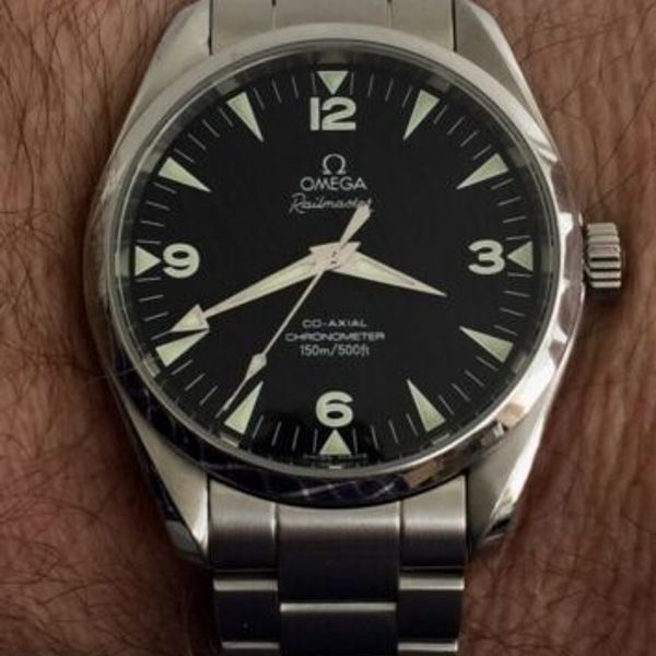 Excellent LARGE 43mm Omega Railmaster Co Axial Chronometer 2403 ...