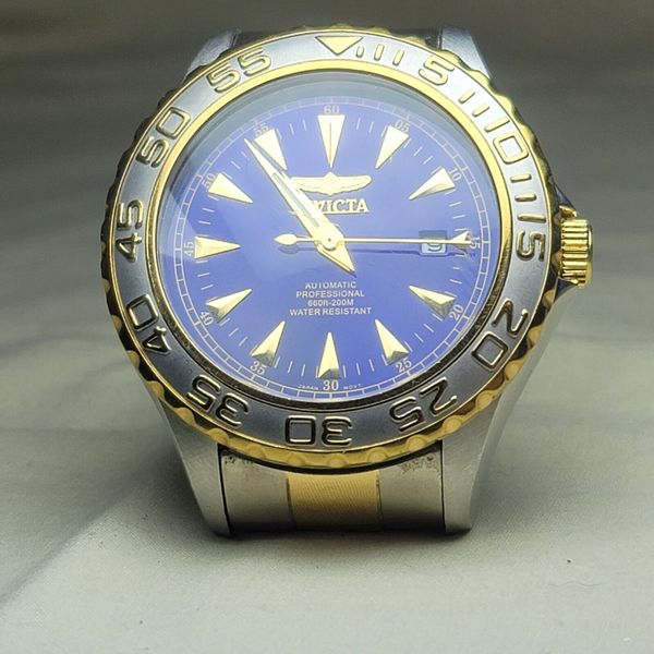 Invicta Ocean Ghost Blue Dial Two-tone Stainless Steel Men's Watch ...