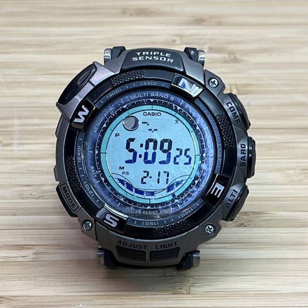 Casio Pathfinder Solar Watch PAW 1500T Rare | Stainless Steel ...