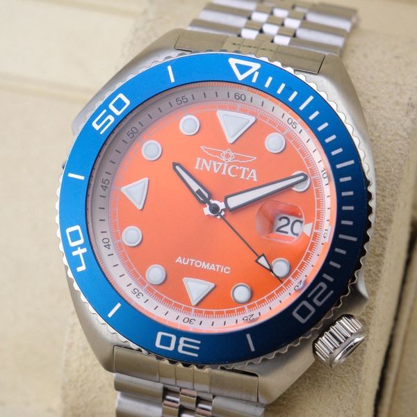 INVICTA SEA WOLF NH35A AUTO -VERY RARE ORANGE DIAL | WatchCharts ...