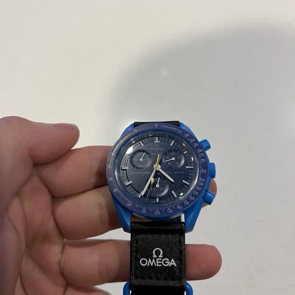 New Swatch x Omega Bioceramic Moonswatch Mission To Neptune Watch ...