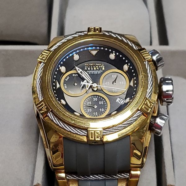 INVICTA Reserve Bolt Zeus 16241 53mm Gold-Steel Quartz Chronograph ...