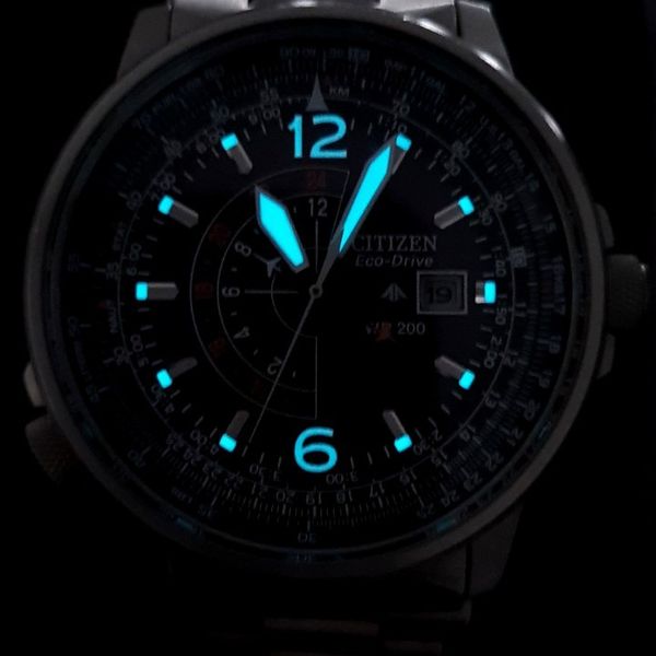 Citizen Promaster Skyhawk Sky Nighthawk Solar Eco Drive Watch Pilot ...