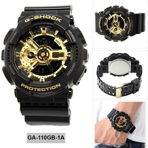 Casio G Shock GA-110GB-1A Men’s Watch Black&Gold Edition Brand New ...