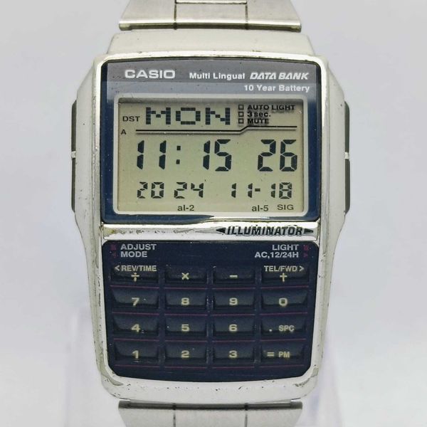 Casio DBC-32 Multi Lingual Mod.2888 Data Bank Calculator Vintage Menâ s ...