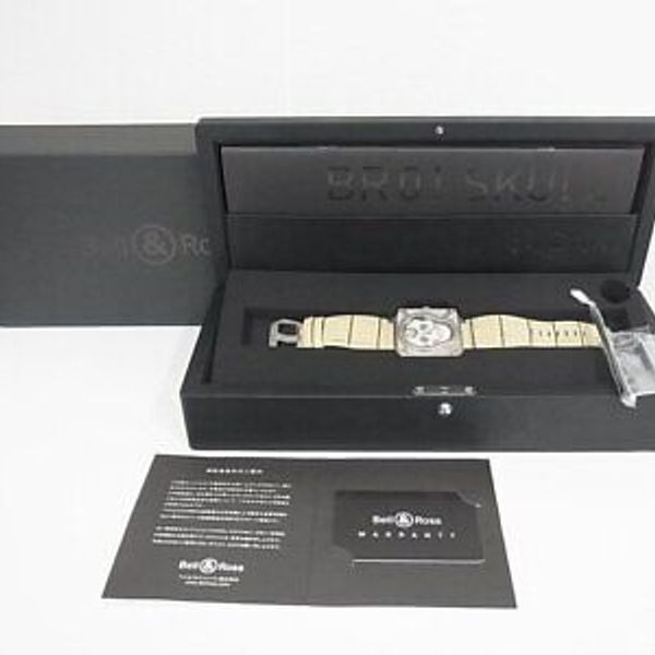 Bell & Ross BR01 roughing skull BR01-SKULL-O-SK-ST TO53594 | WatchCharts Marketplace